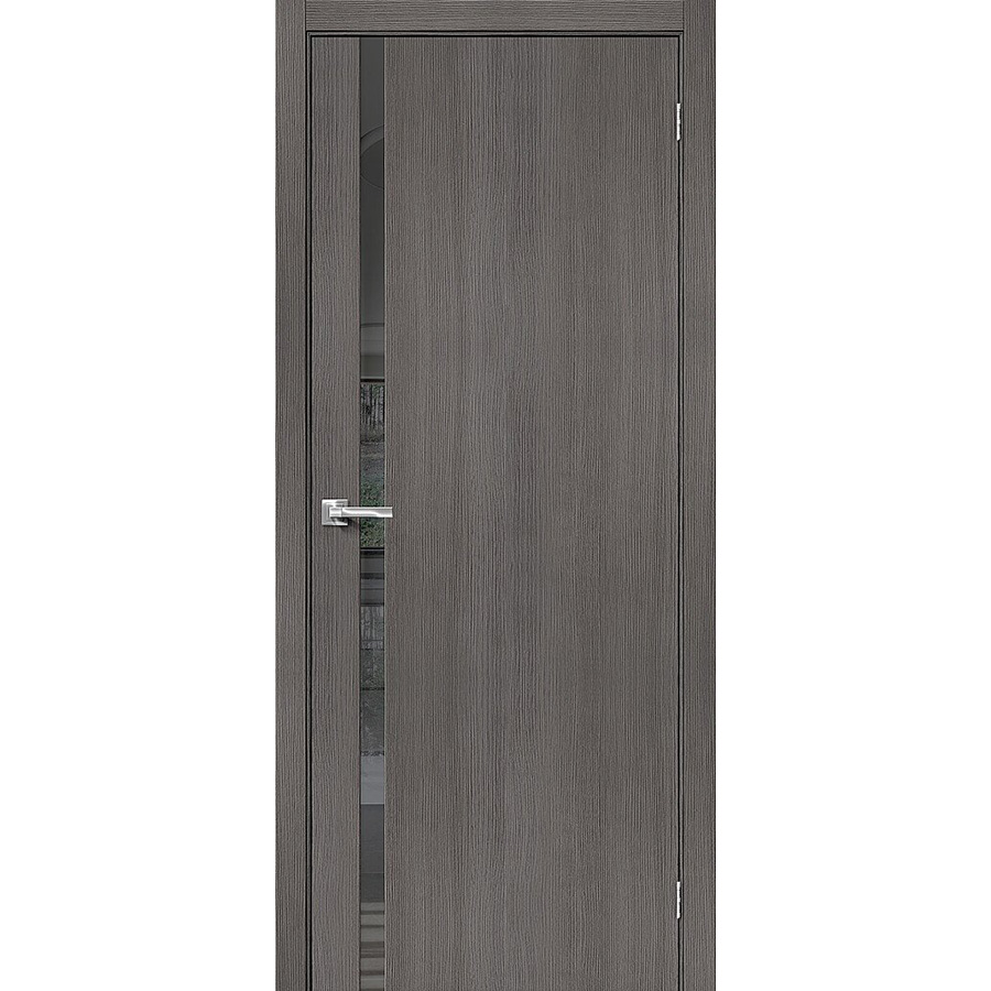 Дверь межкомнатная Межкомнатная дверь Браво-1.55 Grey Melinga/Mirox ...