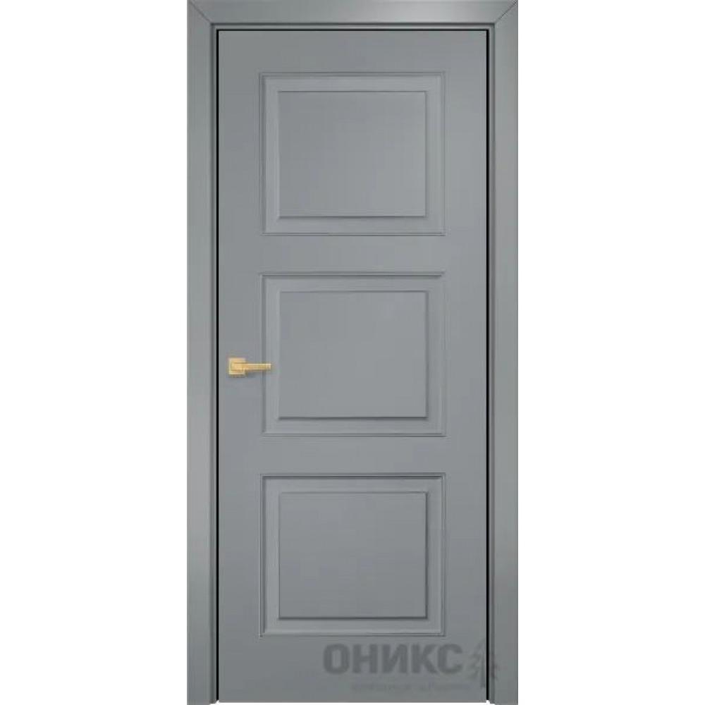 Межкомнатные двери Оникс Lite Милан Эмаль RAL 7040 Шпон натуральный по ...